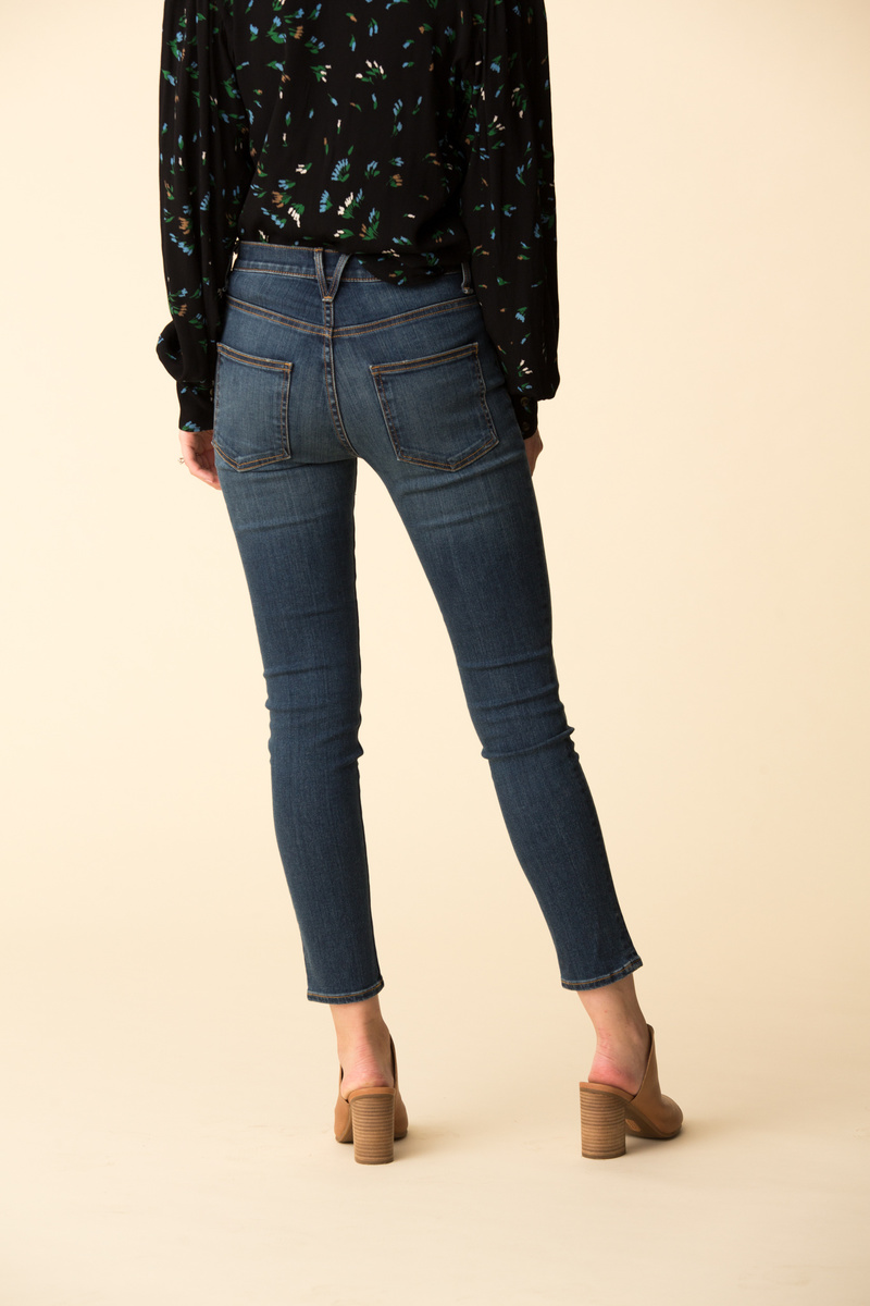 Veronica Beard Debbie High Rise Skinny Jean - Nantucket | Garmentory