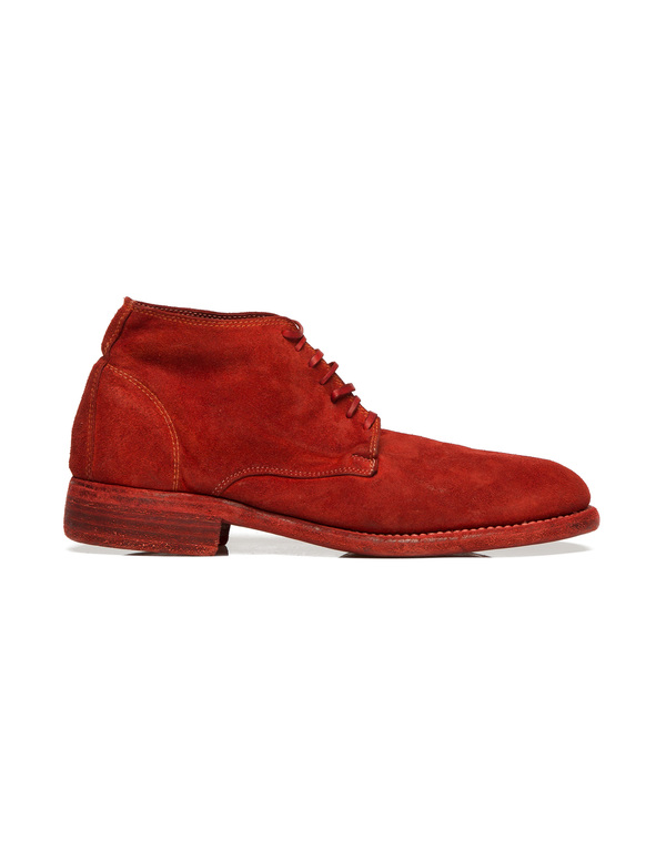 Guidi Suede Boots - Red | Garmentory