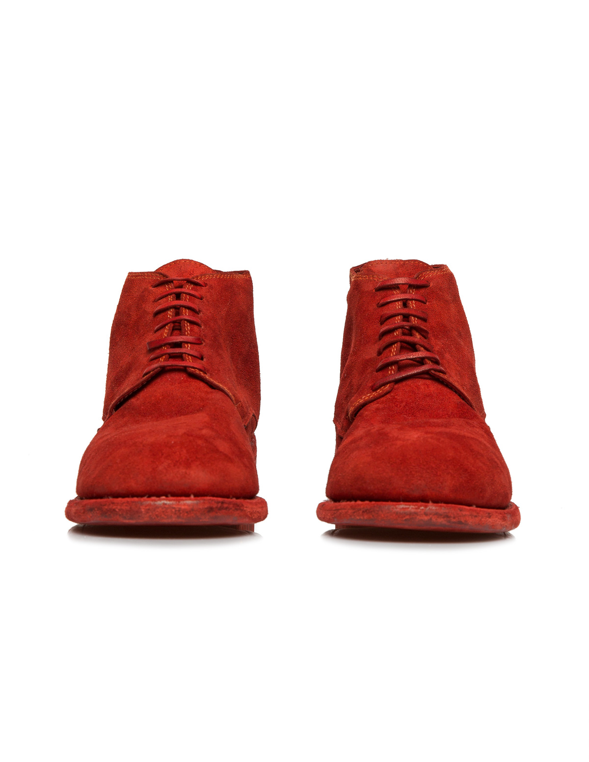 Guidi Suede Boots - Red | Garmentory
