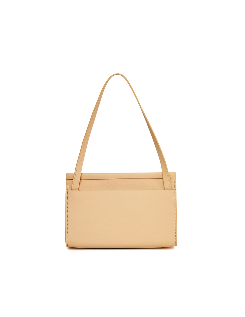 Isaac Reina Leather Clutch Bag - Beige | Garmentory