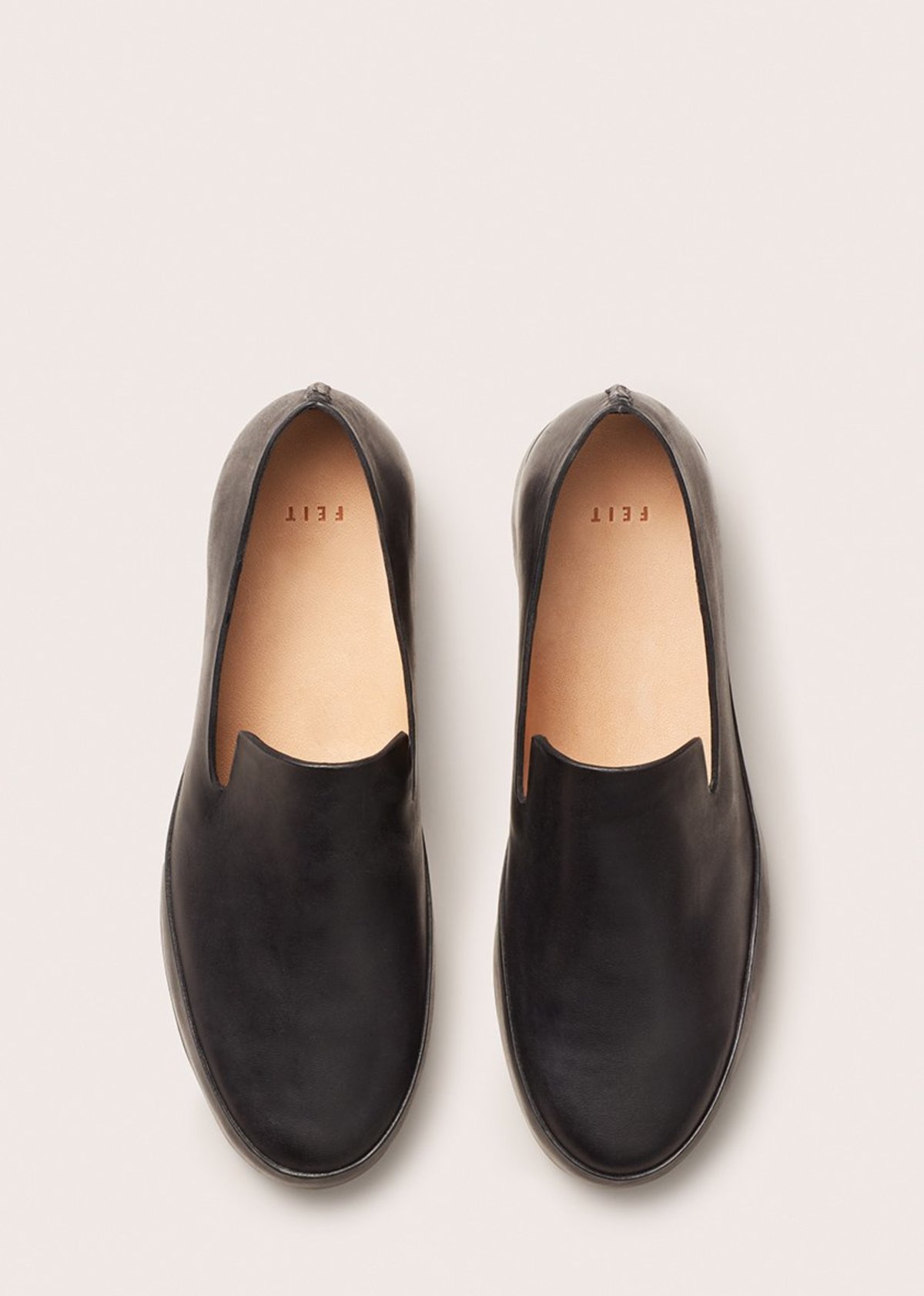 FEIT HAND SEWN SLIPPER RUBBER - black | Garmentory