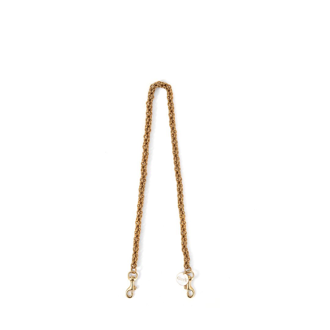 Clare V. Thick Chain Shoulder Strap - Brass | Garmentory