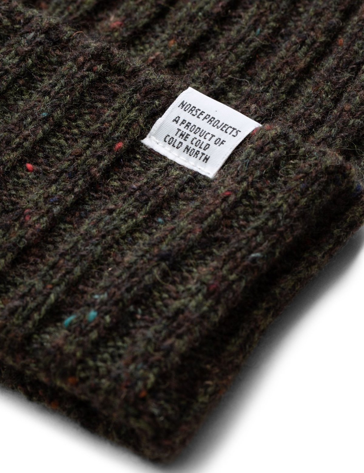 Norse Projects Neps Beanie Hat (Wool) - Beech Green | Garmentory