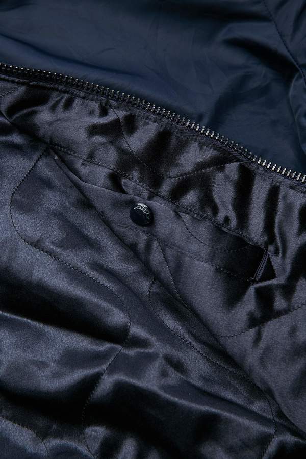 Engineered Garments Aviator Flight Satin Nylon Jacket - Navy | Garmentory
