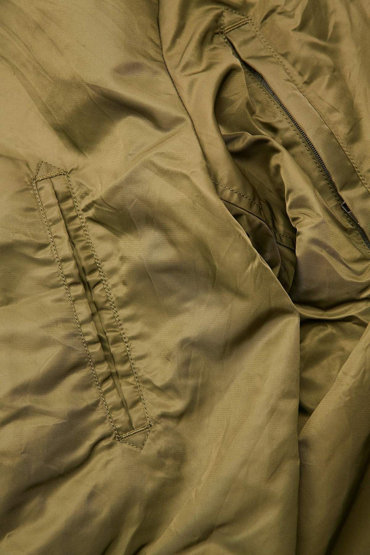 Engineered Garments Flight Satin Nylon Aviator Jacket - Olive | Garmentory