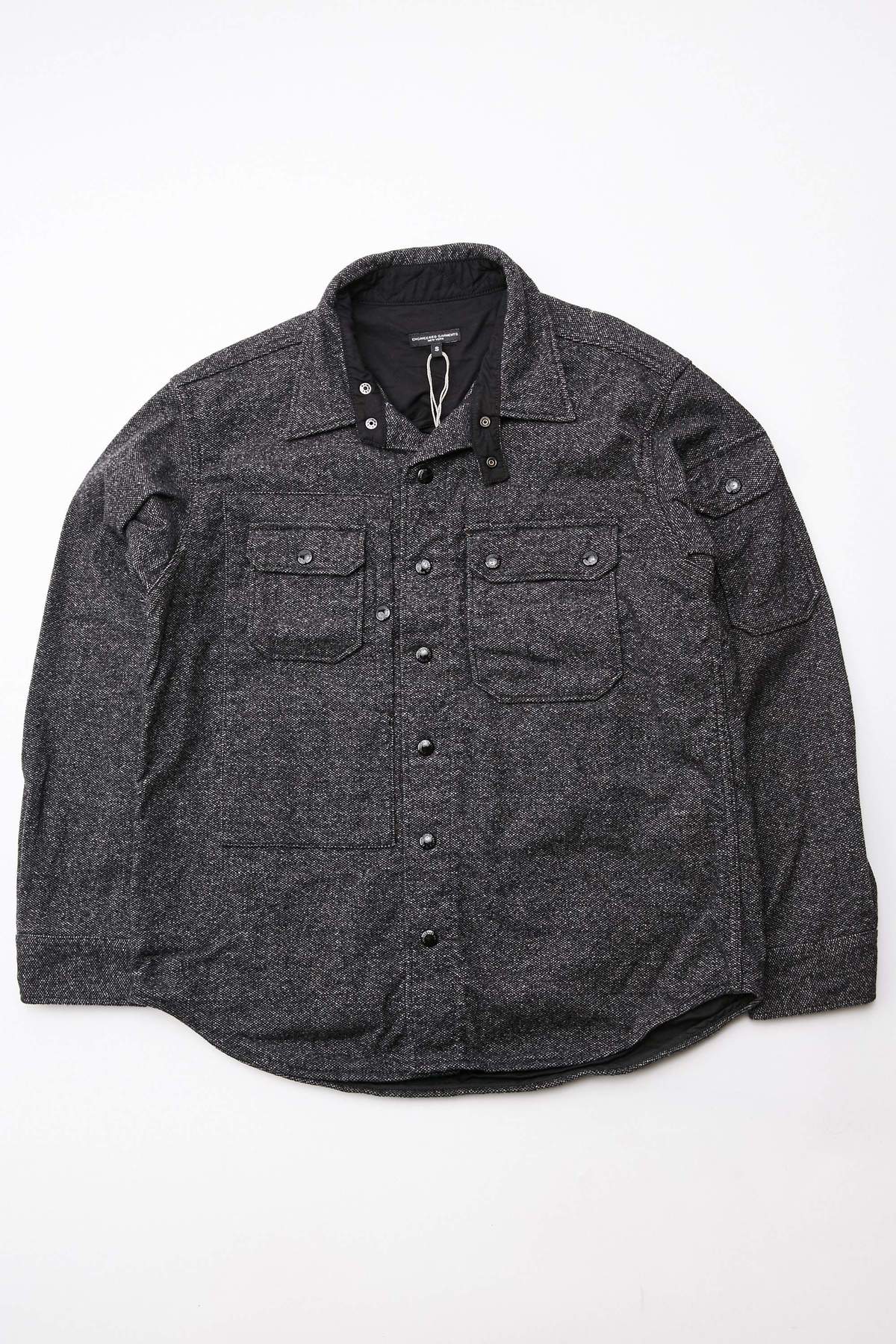Engineered Garments Wool Blend Homespun Field Shirt Jacket - Grey ...