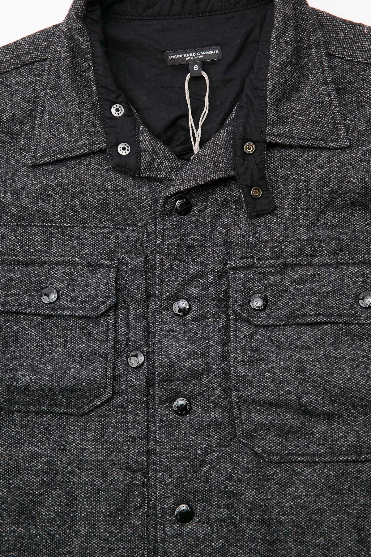Engineered Garments Wool Blend Homespun Field Shirt Jacket - Grey ...