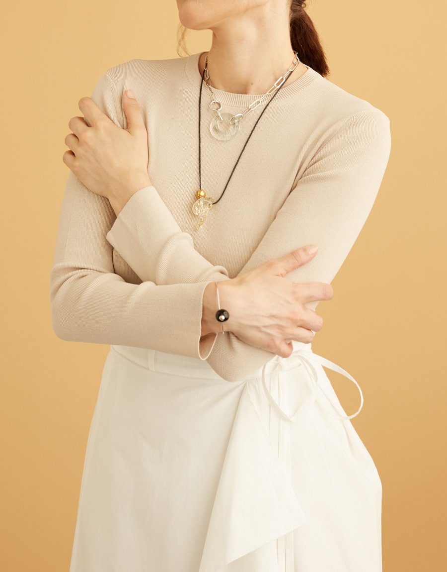 Cled Opening Necklace - Clear Air | Garmentory