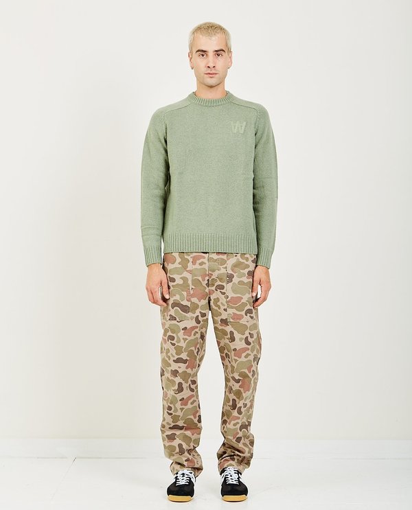 Wood Wood KEVIN SWEATER - DUSTY GREEN | Garmentory
