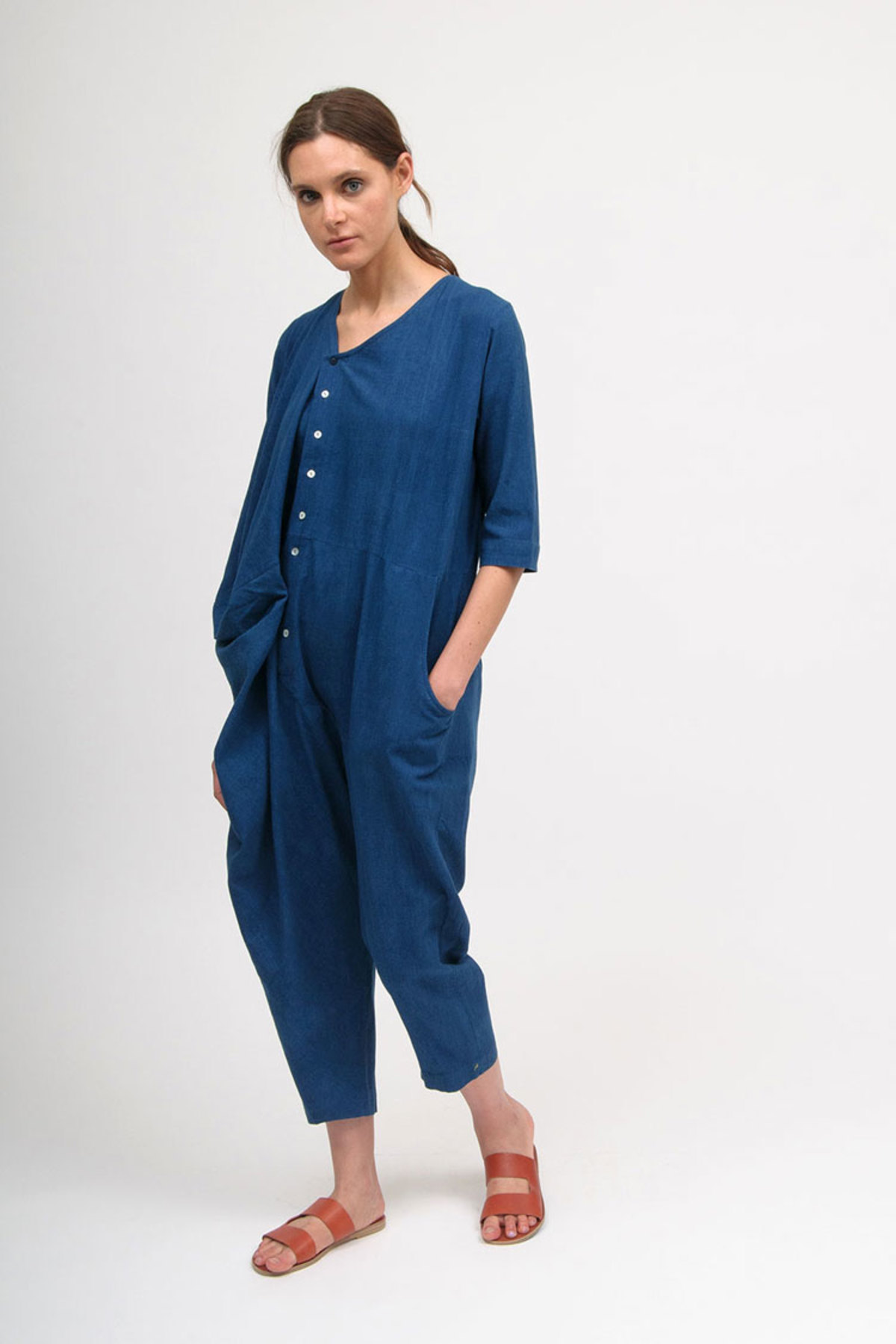 11.11 / Eleven Eleven Blob Jumpsuit - Indigo | Garmentory