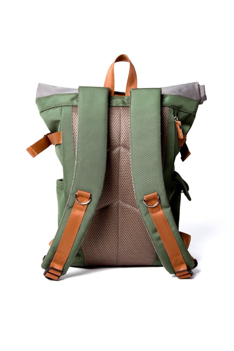 Harvest Label Rolltop Backpack - Olive | Garmentory