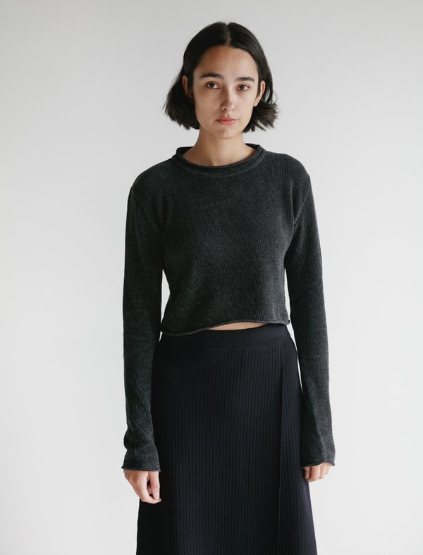 Our Legacy Shrunken Jumper Chenille - Anthracite | Garmentory