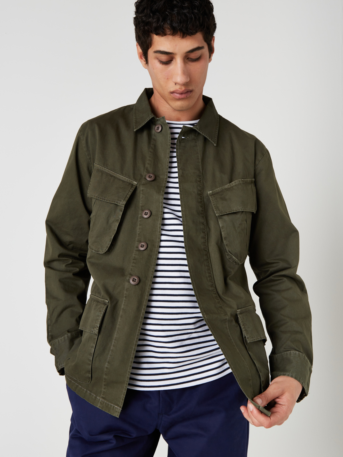 Wax London Mayhew Military Jacket - Khaki | Garmentory