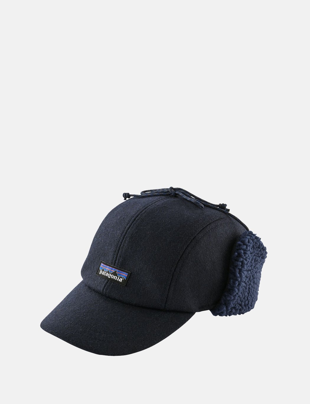 Patagonia Recycled Wool Ear Flap Cap - Classic Navy Blue | Garmentory