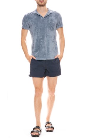 Orlebar Brown Terry Towelling Polo shirt - SHADOW GREY | Garmentory