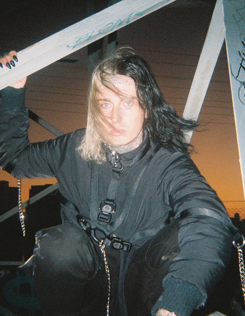Ghostemane x Rose In Good Faith Cannibal Track Jacket - black | Garmentory