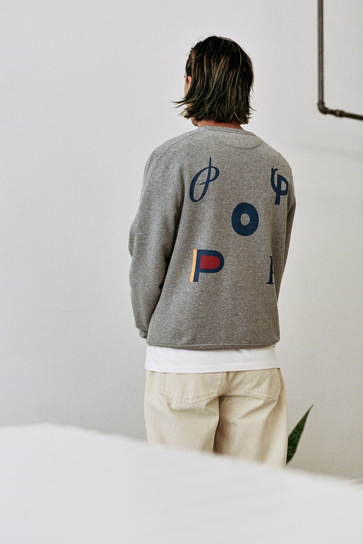 Pop Trading Company Parra Logo Crewneck - Heather Grey | Garmentory