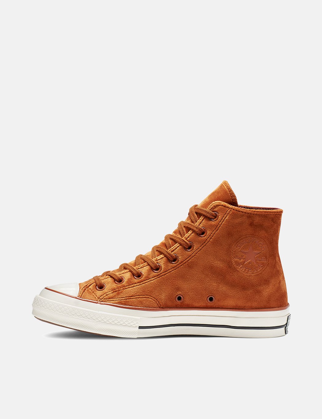 Converse 70's Chuck Taylor Hi Velvet Sneakers - Burnt Sienna | Garmentory