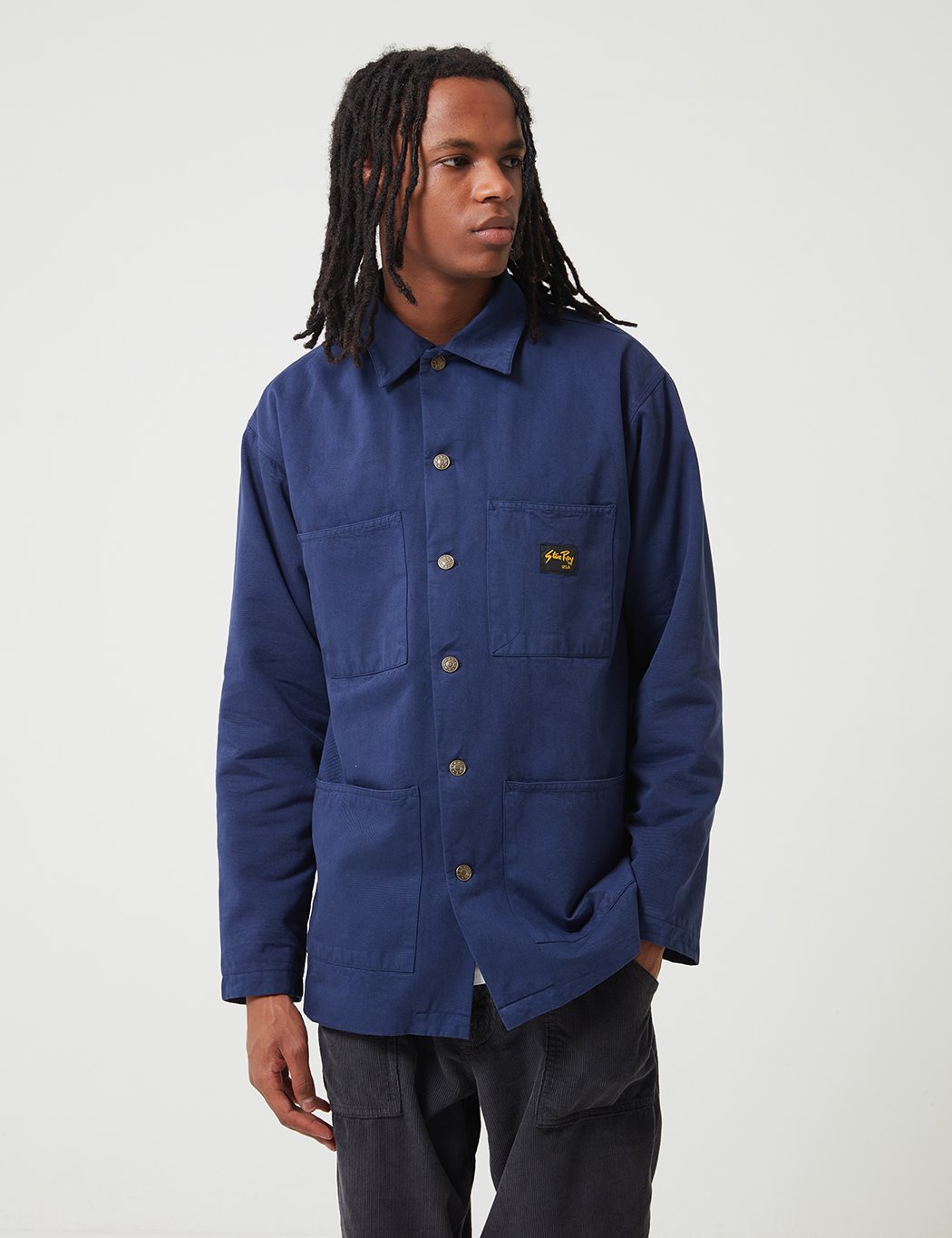 Stan Ray Lined Shop Jacket - Midnight Navy Blue | Garmentory