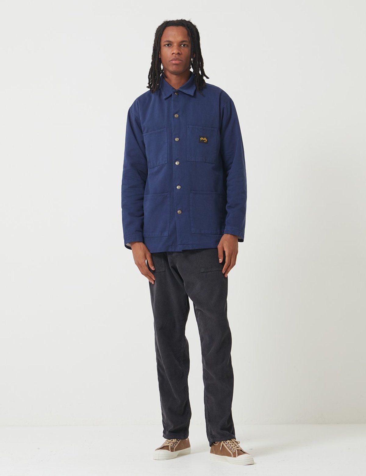 Stan Ray Lined Shop Jacket - Midnight Navy Blue | Garmentory