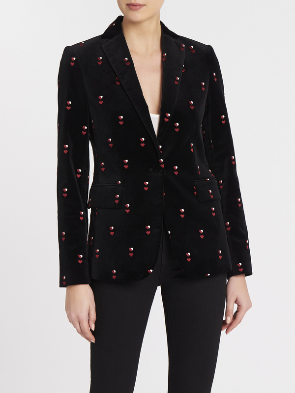 FRAME Denim Classic Blazer - Black/Multi | Garmentory