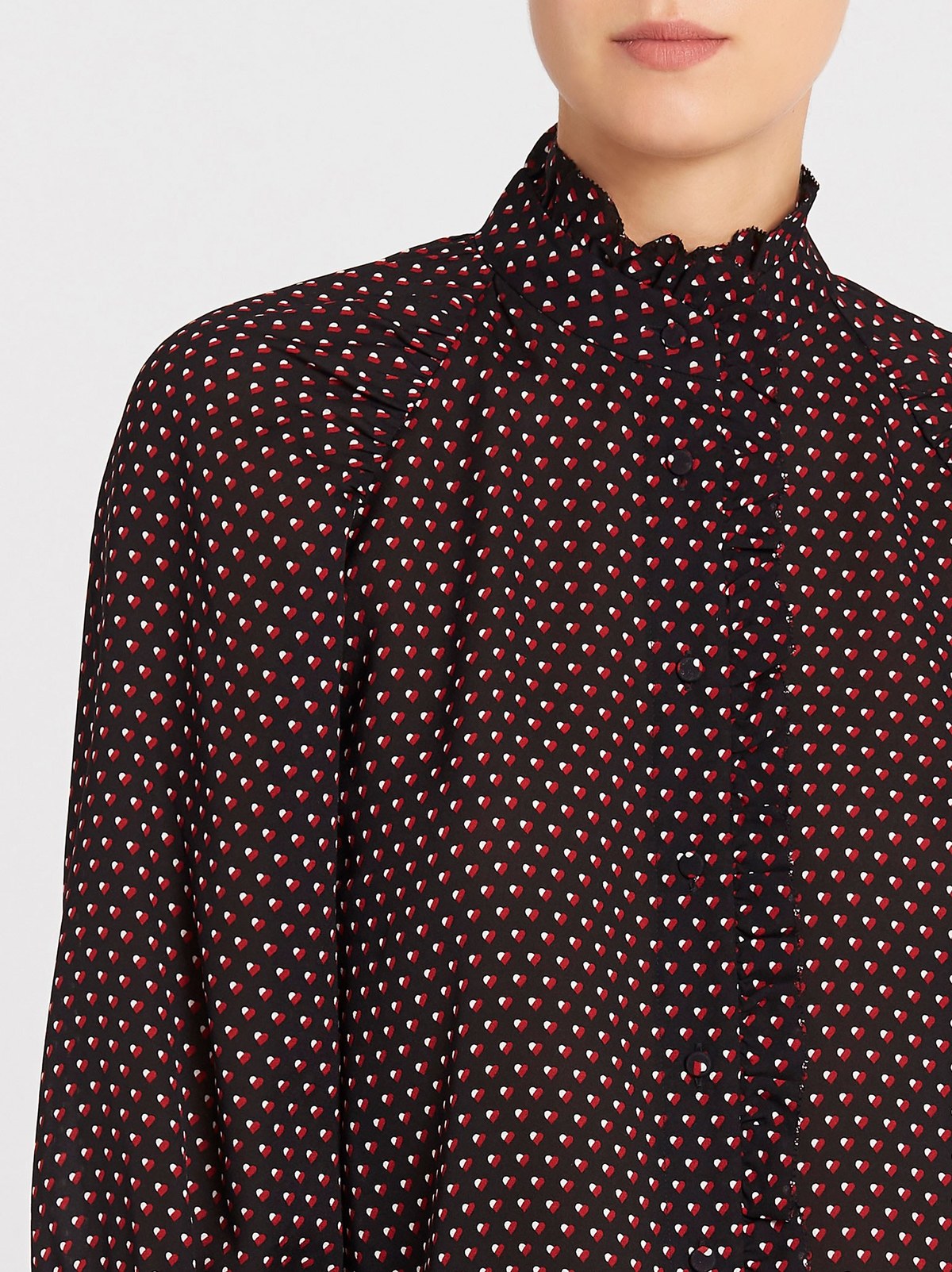 FRAME Denim Grace Top - Black/Multi | Garmentory