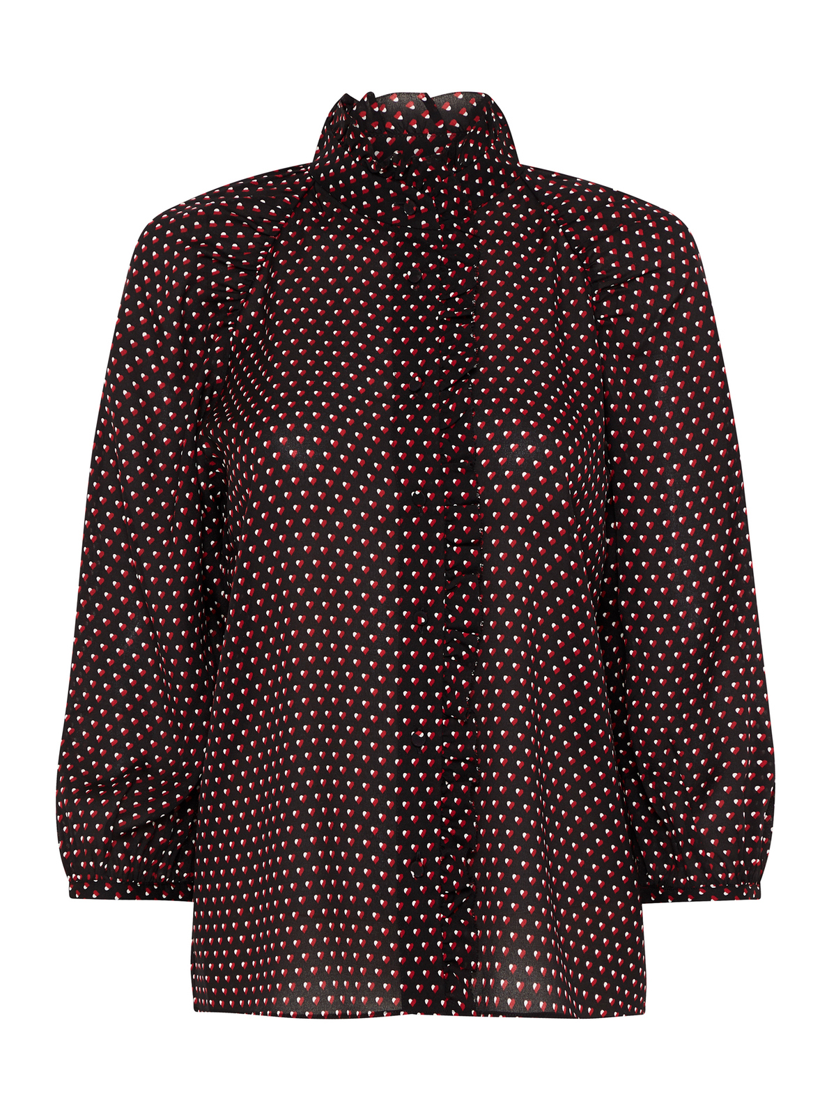 FRAME Denim Grace Top - Black/Multi | Garmentory