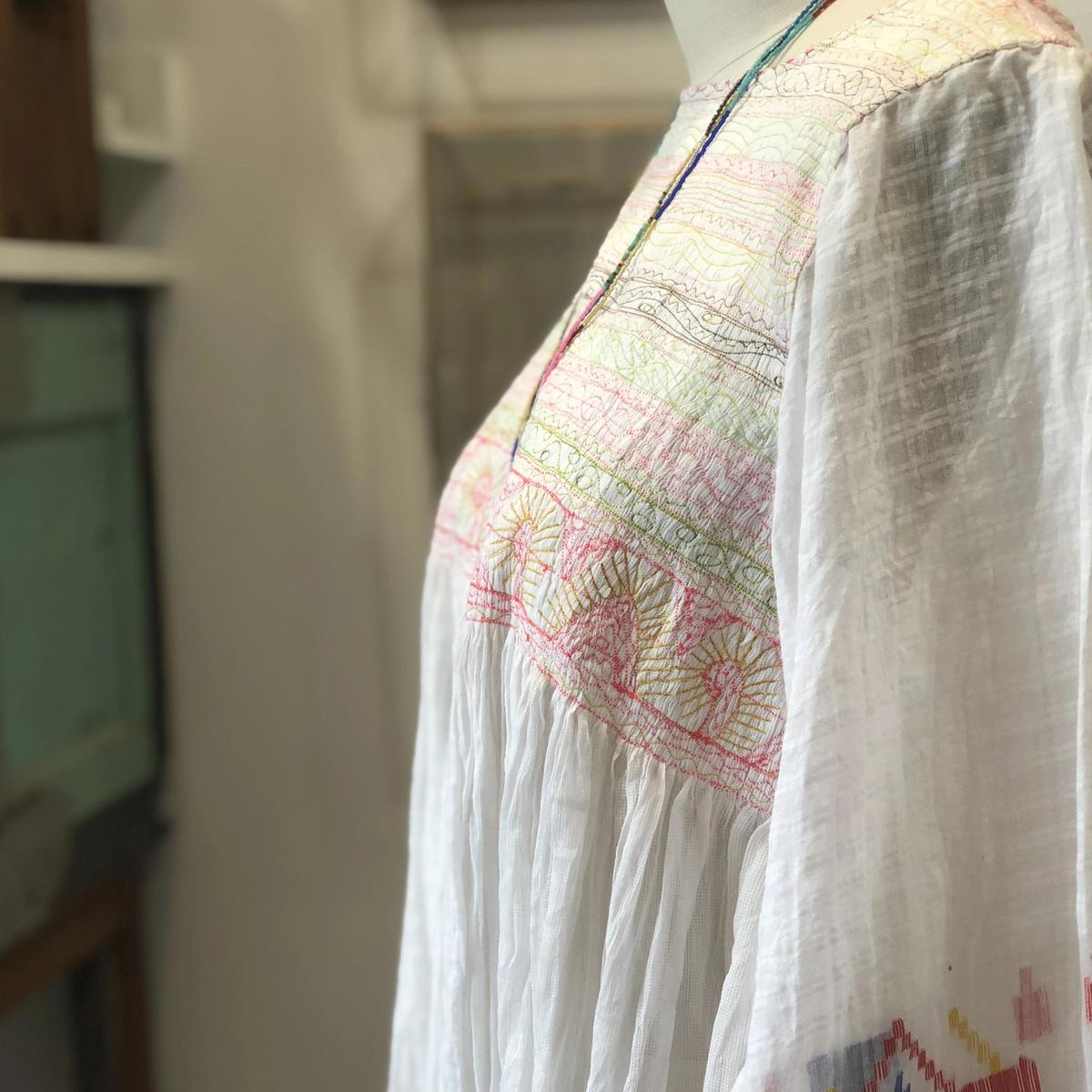Injiri Hand Made Embroidered Bodice Dress | Garmentory