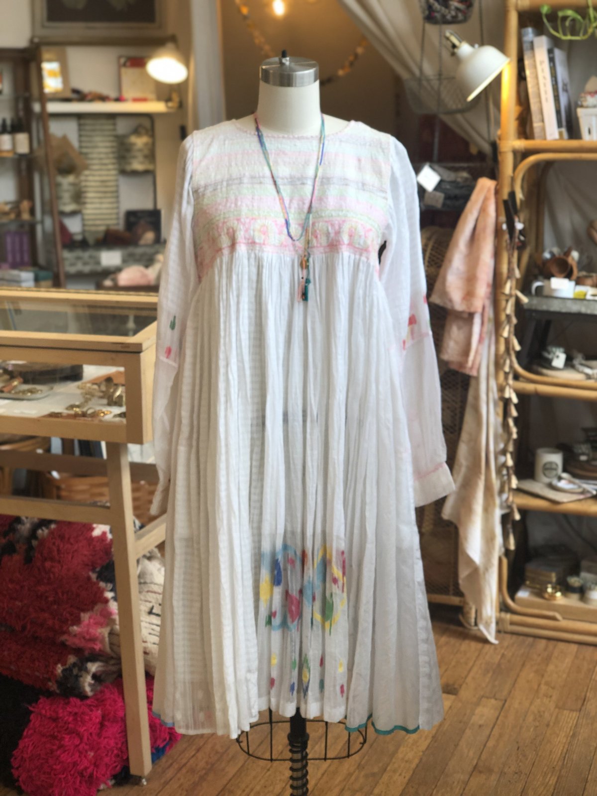 Injiri Hand Made Embroidered Bodice Dress | Garmentory