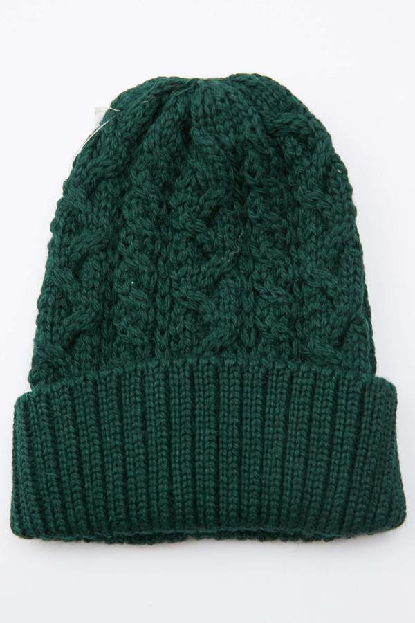 Beams Plus Cable Watch Cap - Dark Green | Garmentory