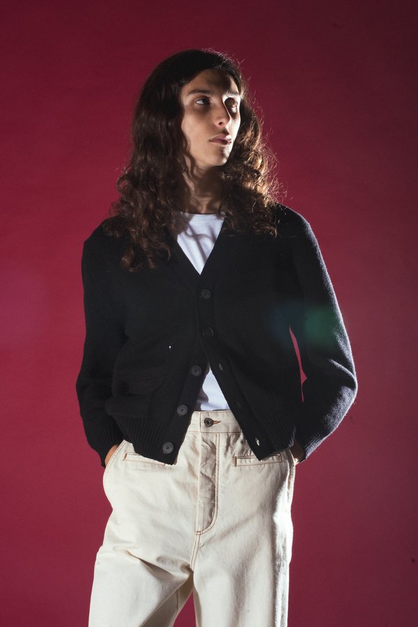 Richard Cropped Punk Cardigan - Black | Garmentory