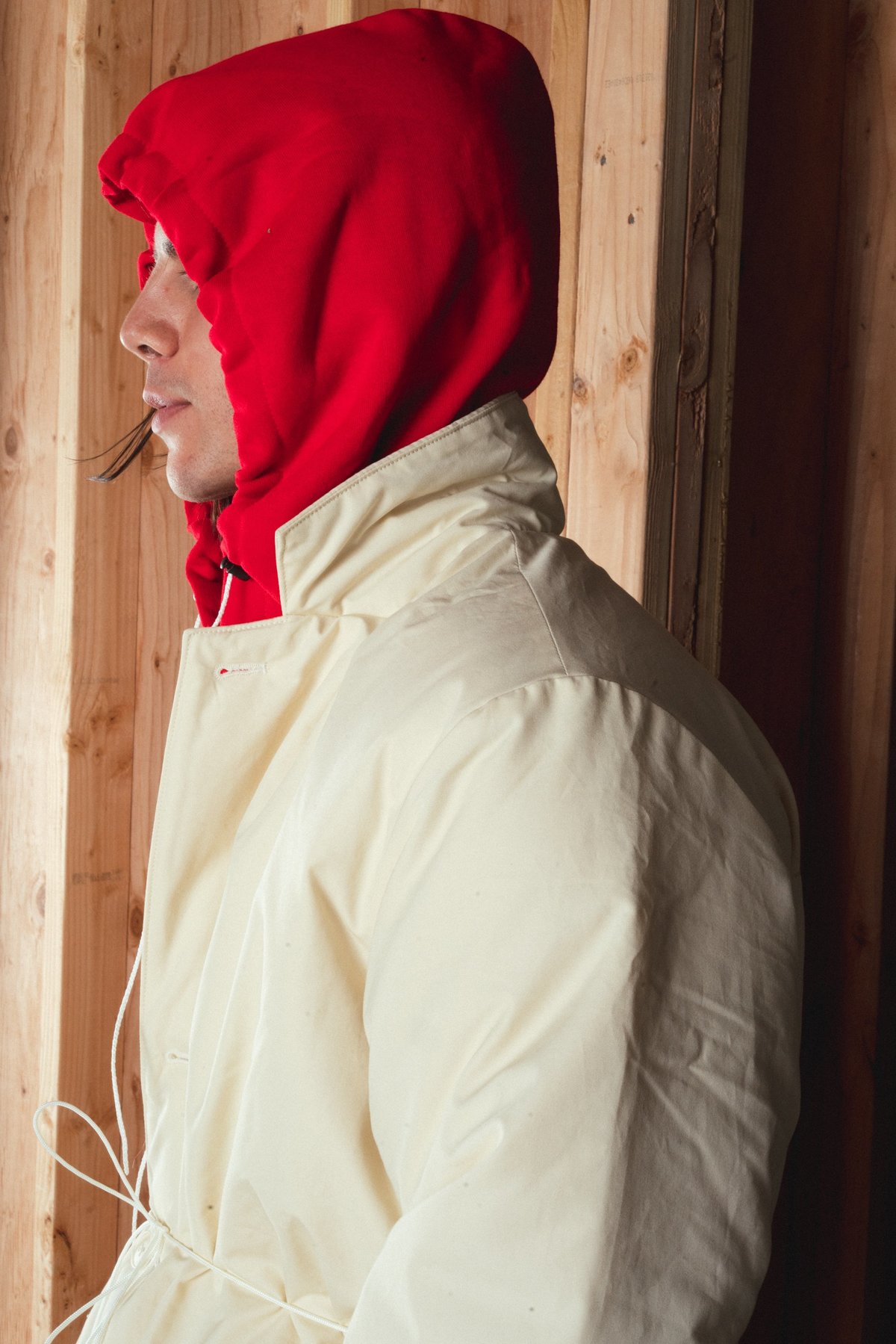 Camiel Fortgens Padded Square Waxed Cotton Jacket - White | Garmentory