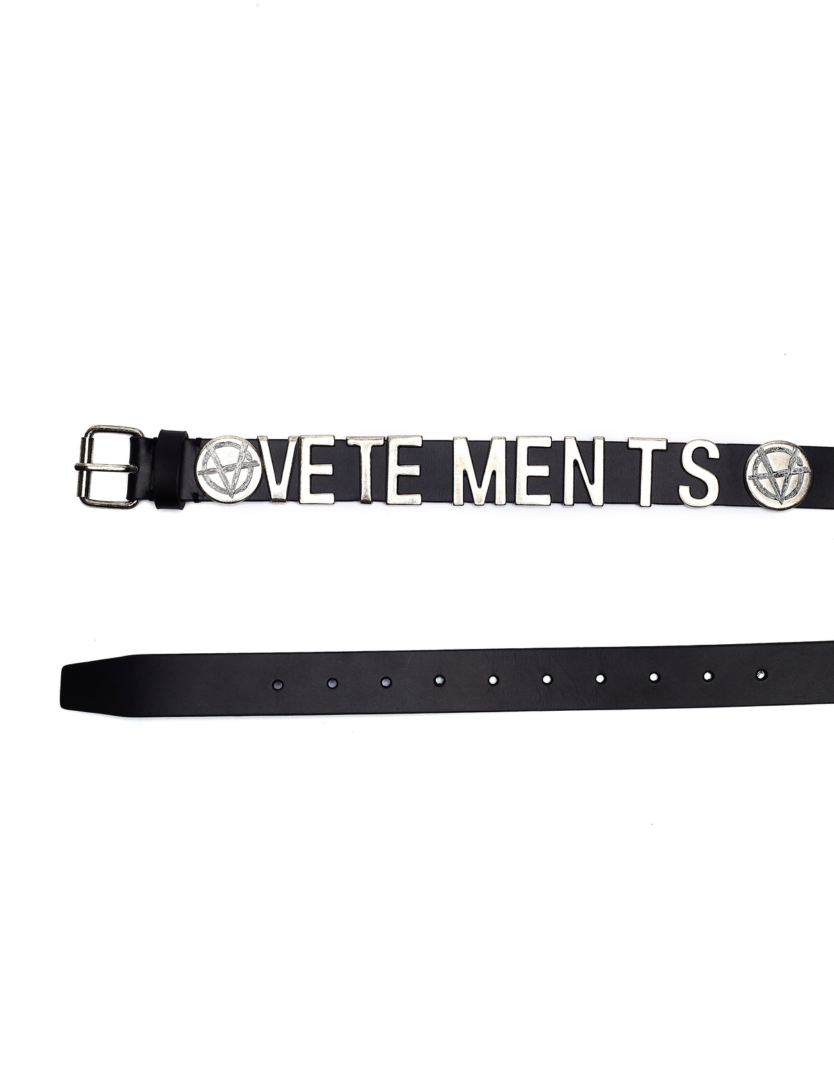 Vetements Leather Logo Belt - Black | Garmentory