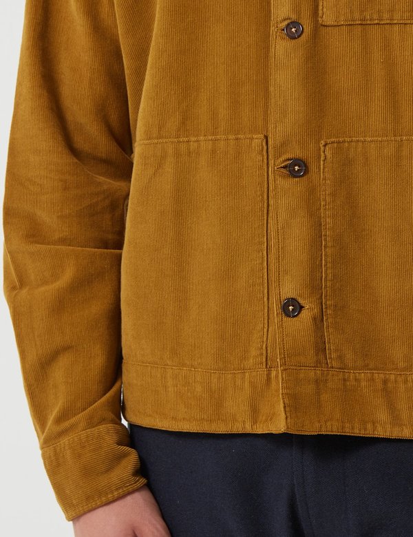 Universal Works Uniform Cord Shirt - Mustard | Garmentory