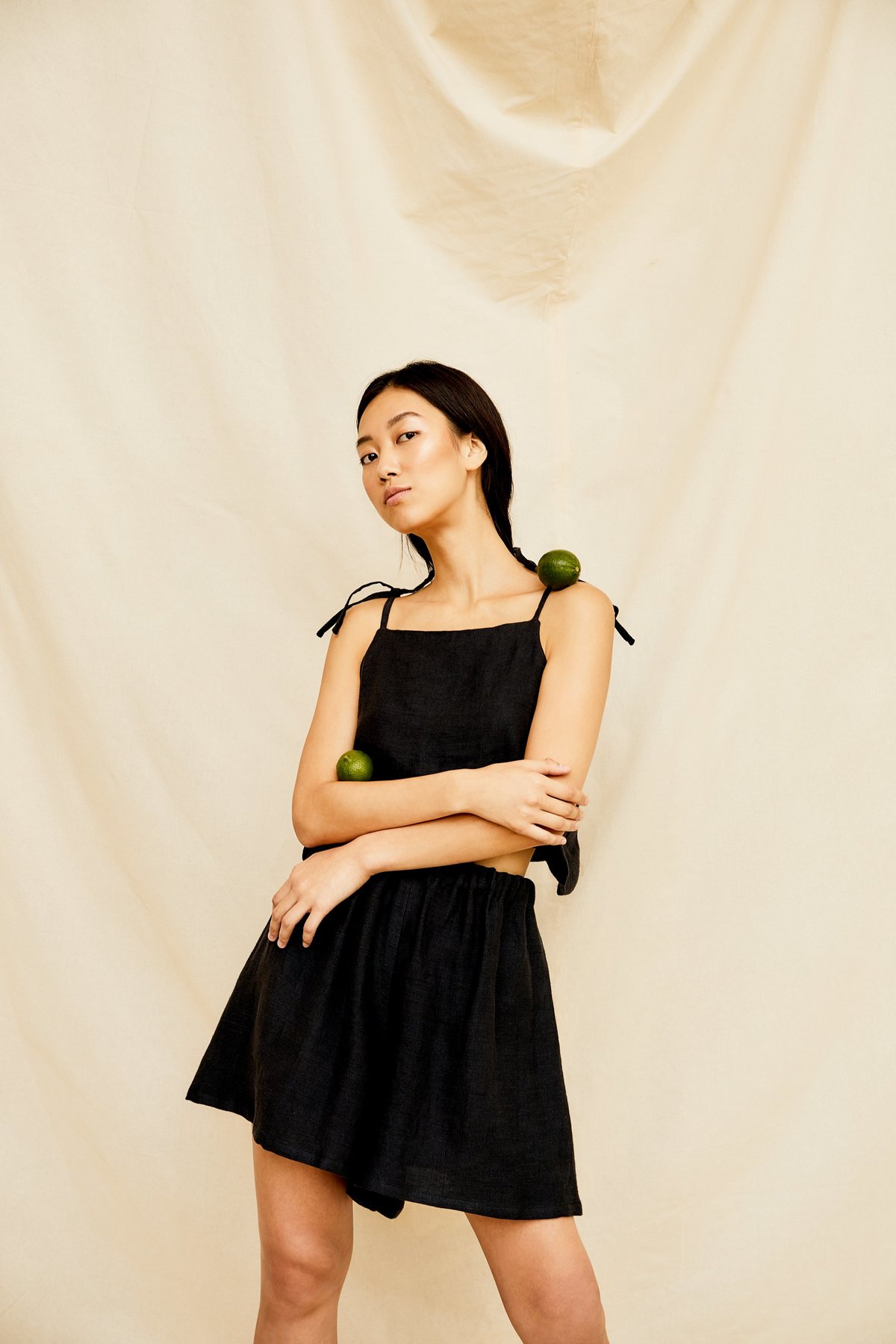 Devlyn Van Loon Linen Culotte Short | Garmentory