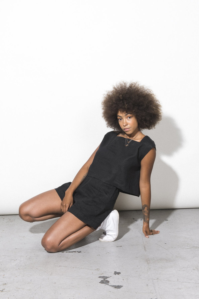 MARTY JEAN Square Neck Shell | Garmentory