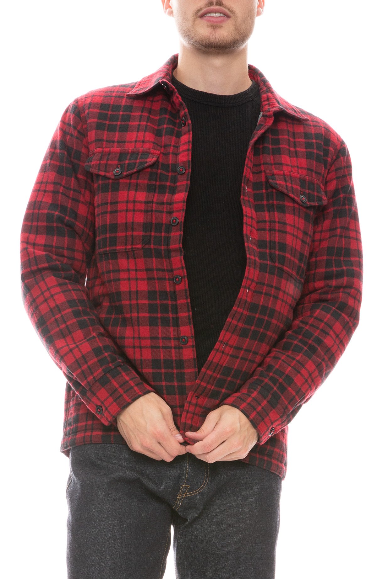 Relwen Brushed Flannel Plaid Jacket | Garmentory