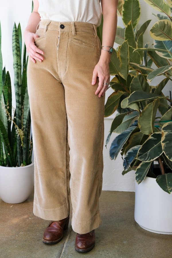 Girls of Dust Sailor Corduroy Pants - Sand | Garmentory
