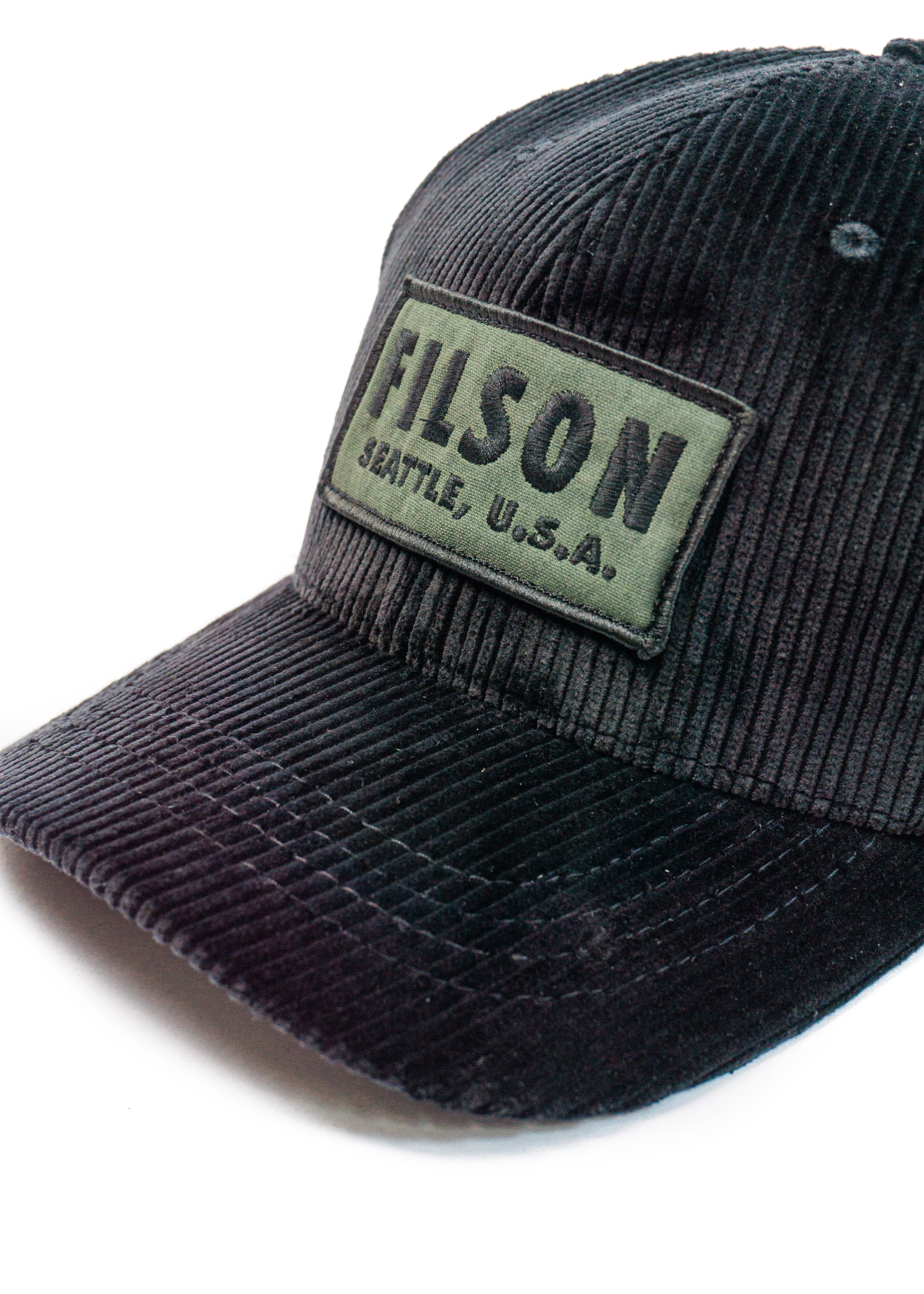 Filson Cord Logger Cap - Black | Garmentory