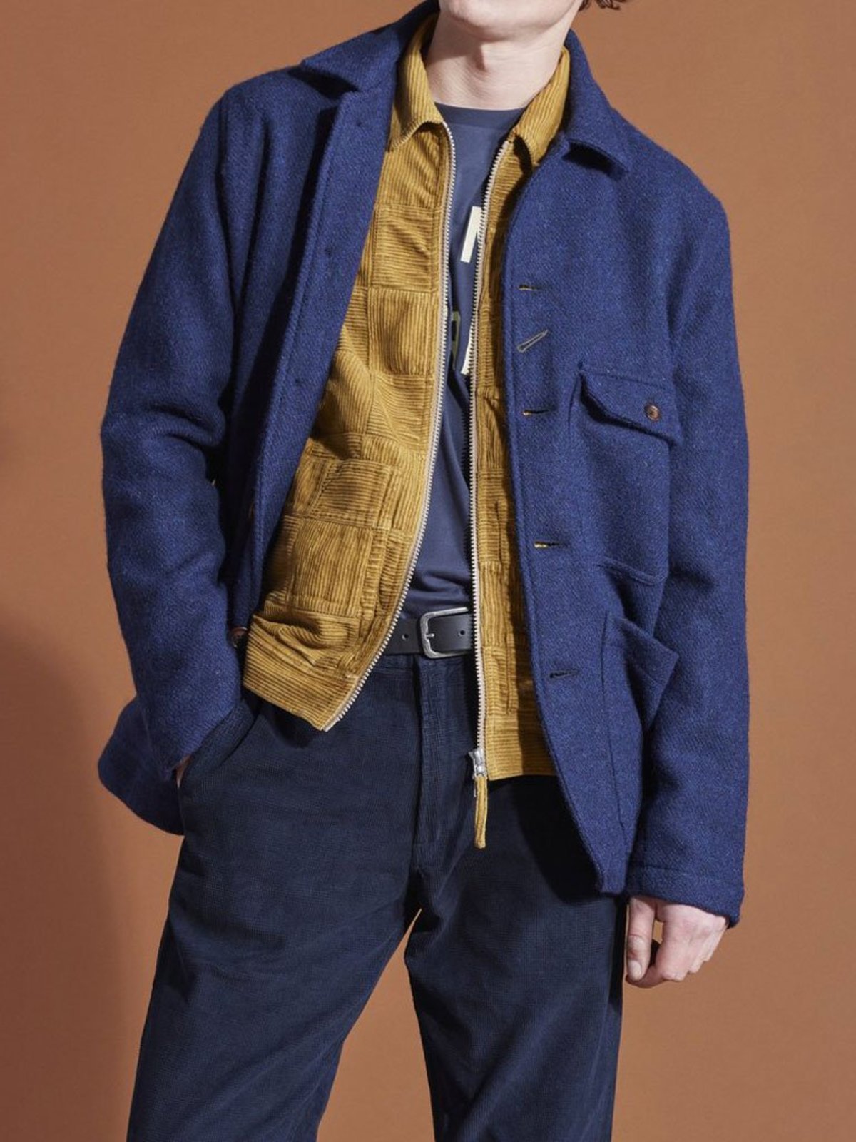 Universal Works Norfolk Bakers Harris Tweed Jacket - Indigo | Garmentory