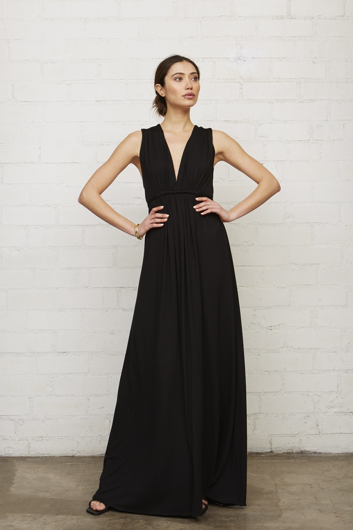 Rachel Pally Long Sleeveless Caftan Black Garmentory
