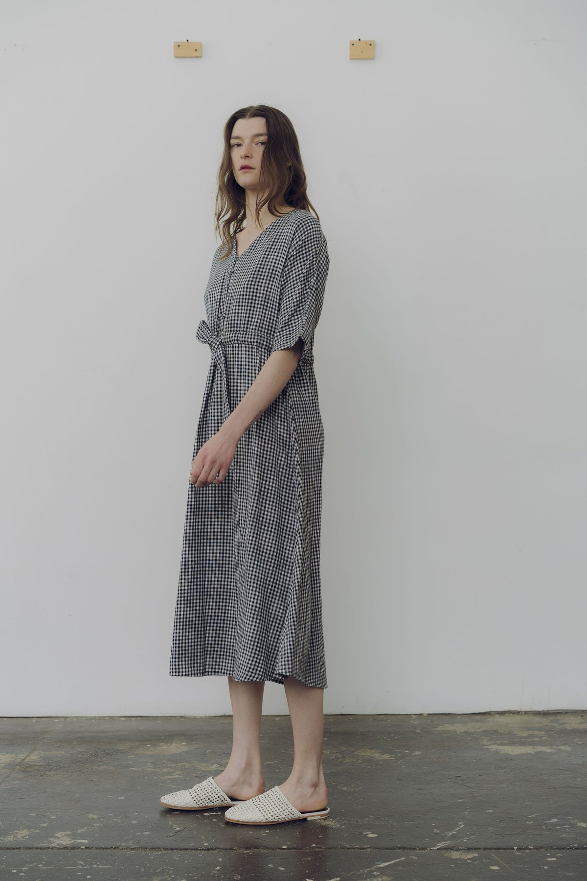 Wray Market Dress - Black Check | Garmentory