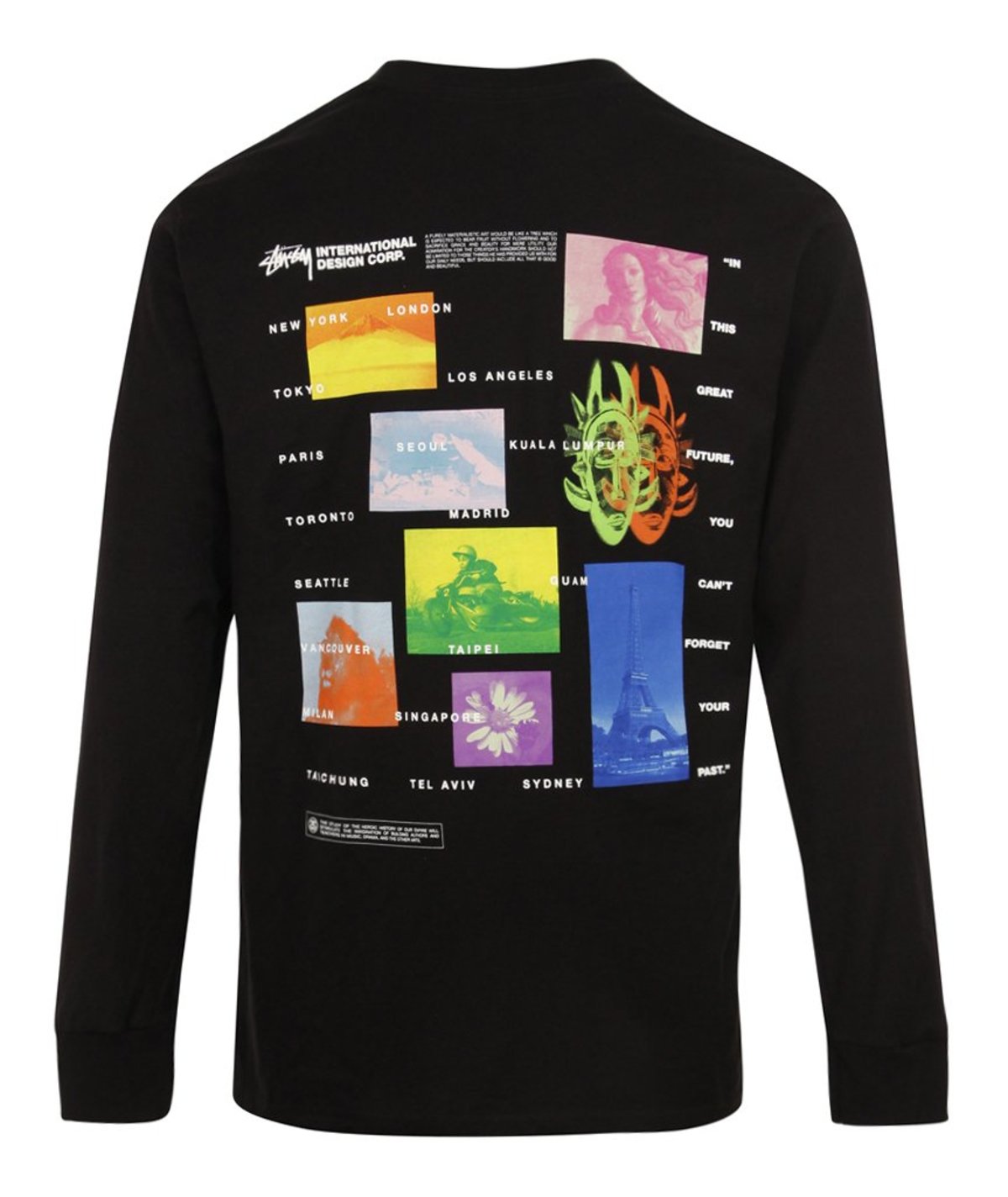 Stussy Great Future LS Tee - Black | Garmentory