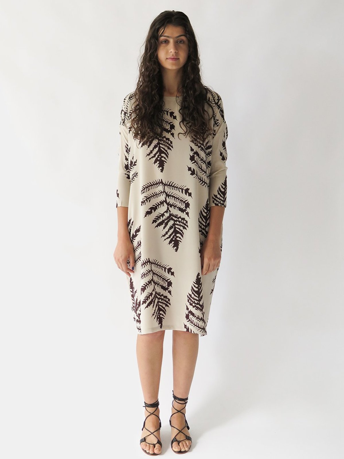 erica tanov fern ines dress - stone | Garmentory