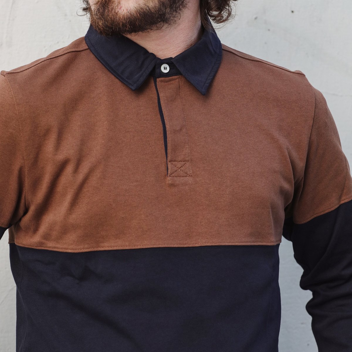 Norse Projects Color Block Ruben Polo - Duck/Black | Garmentory
