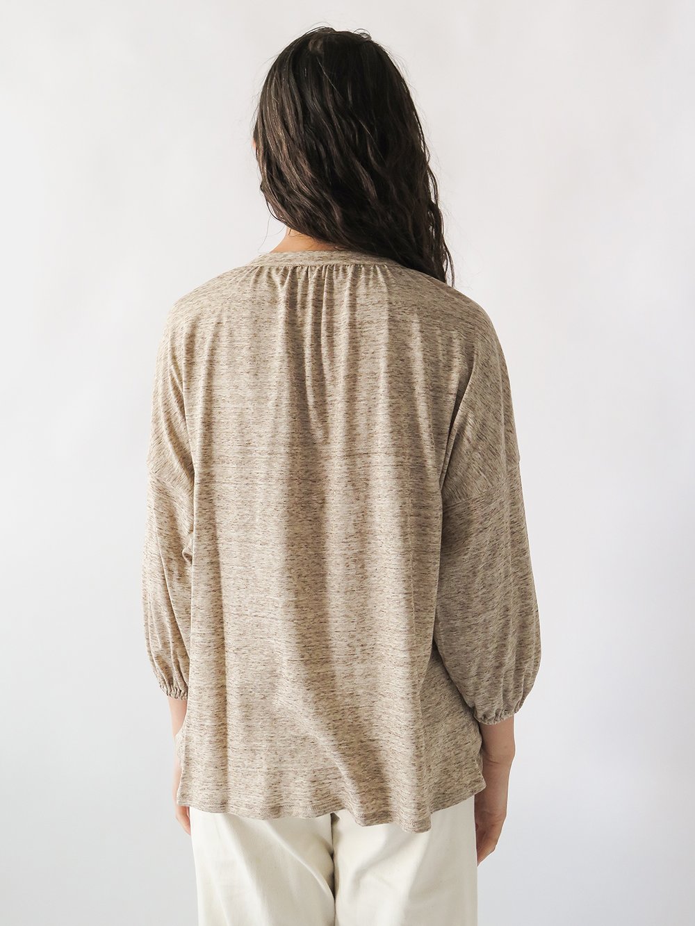 erica tanov patricia blouse - oatmeal | Garmentory