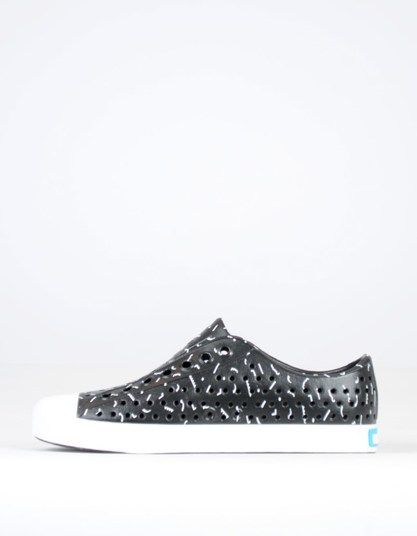 Native Shoes Native Jefferson Jiffy Black with Shell White Tik Tak ...