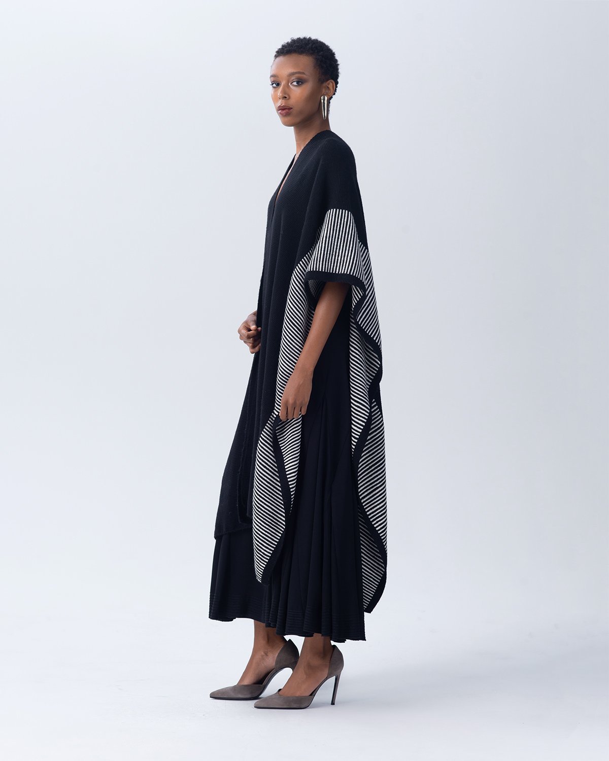 VOZ Striped Edge Long Duster | Garmentory