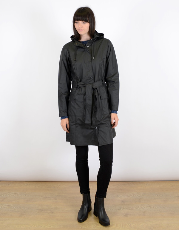 Rains Curve Jacket Black | Garmentory