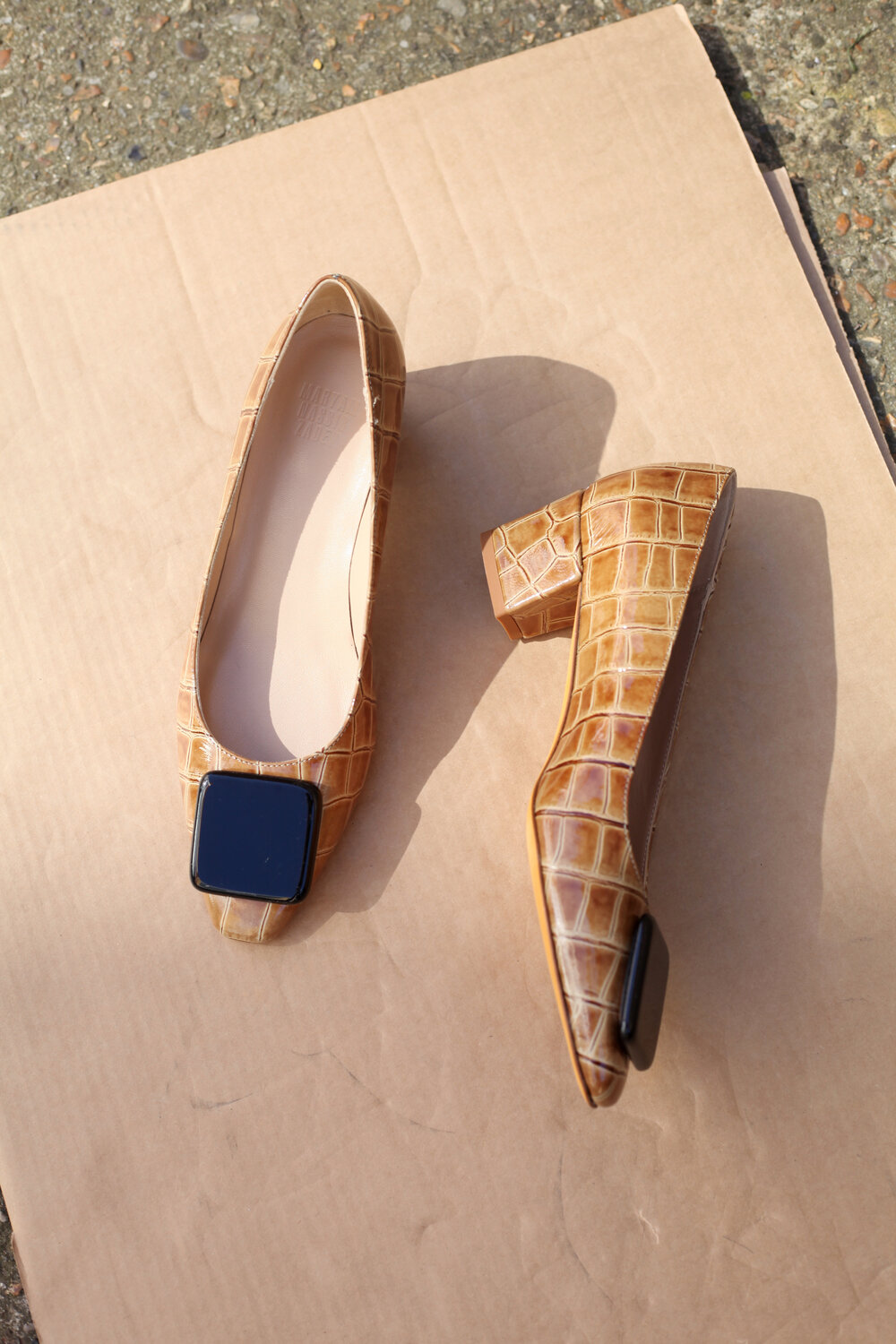 Maryam Nassir Zadeh Cecil Pump - Desert Croc | Garmentory